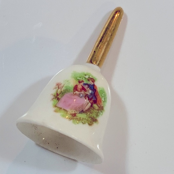 Accents | Miniature Bell Courting Couple Bone China Doll House Shadow ...